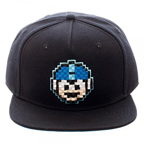 Capcom Mega Man Pixel Face Snapback - dressedgamer.com