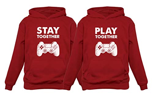 Matching Couple Hoodies Living Play Together Terminate Together Funny ...