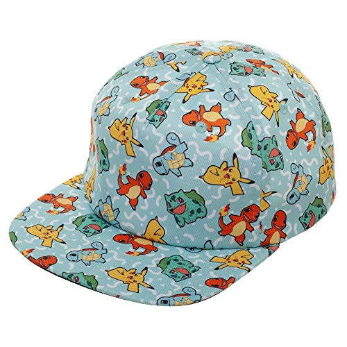 Bioworld Pokemon Personality Sublimated Snapback Hat - dressedgamer.com